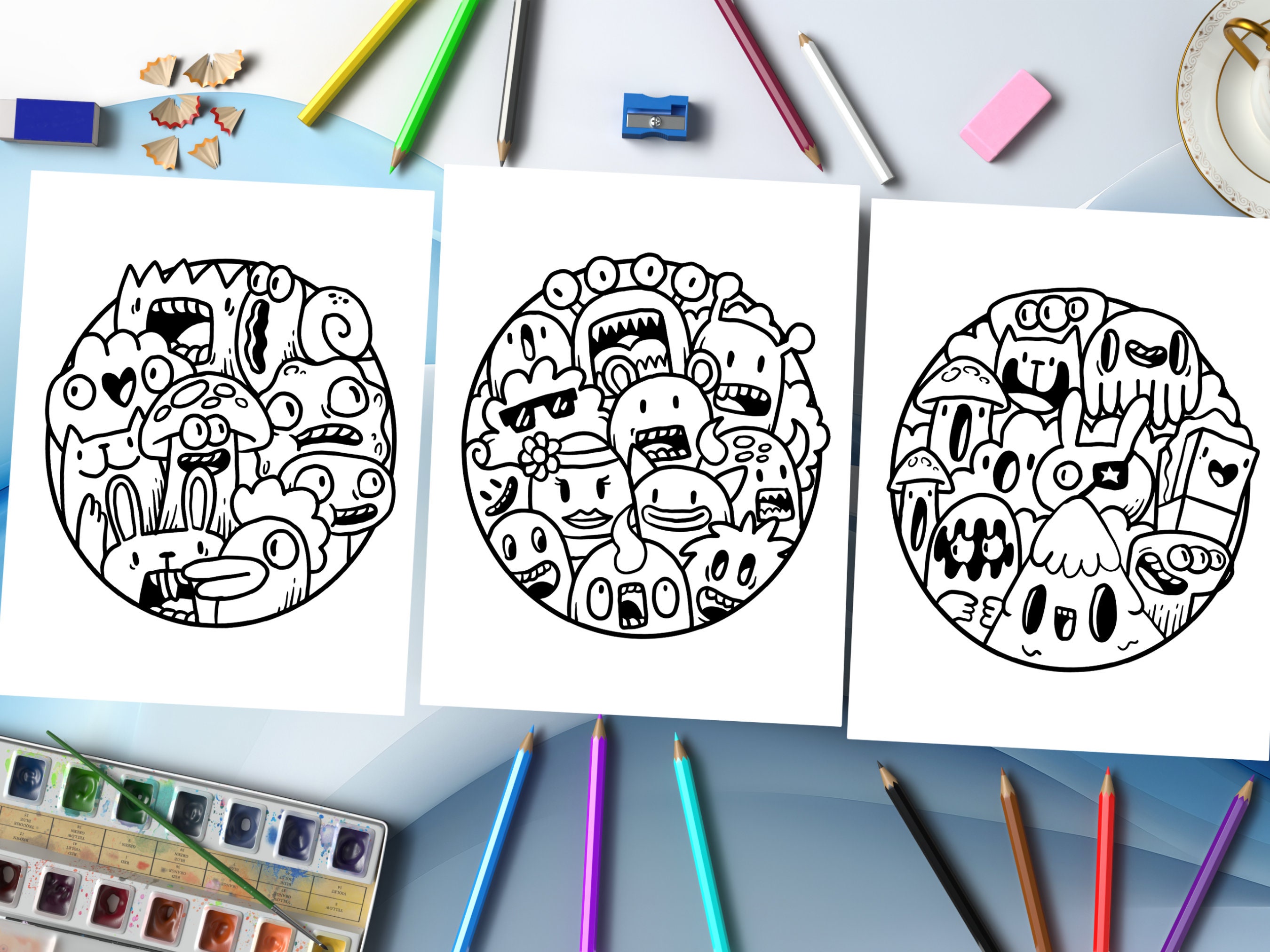 Doodle Fun Coloring Pages: Get Ready to Giggle Colorful Adventures With ...