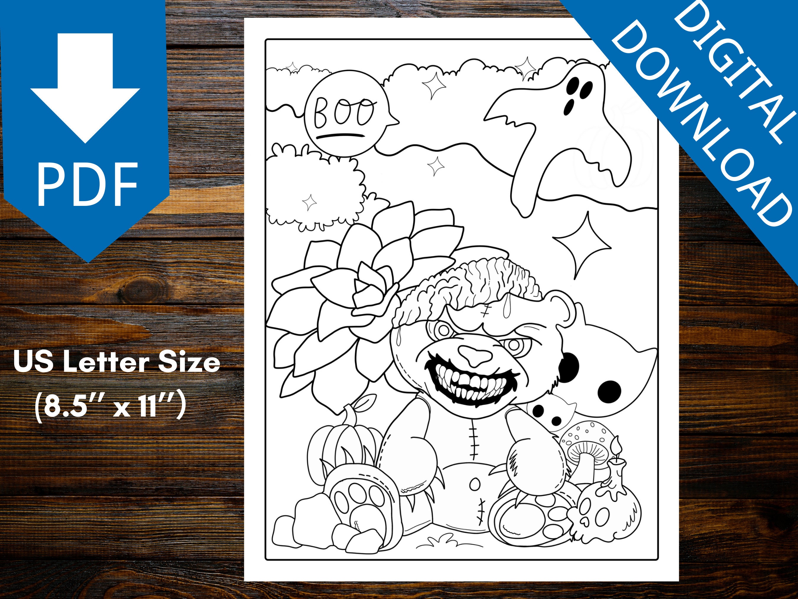 Creepy Kawaii Coloring Book: A Spooktacular Coloring Adventure to ...