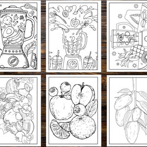 Fruits Coloring Book: A Juicy Coloring Adventure (printable Pages) - Etsy