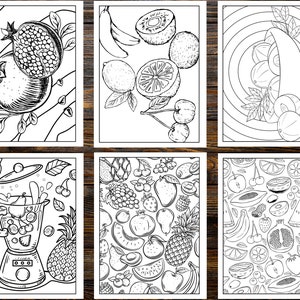 Fruits Coloring Book: A Juicy Coloring Adventure (printable Pages) - Etsy