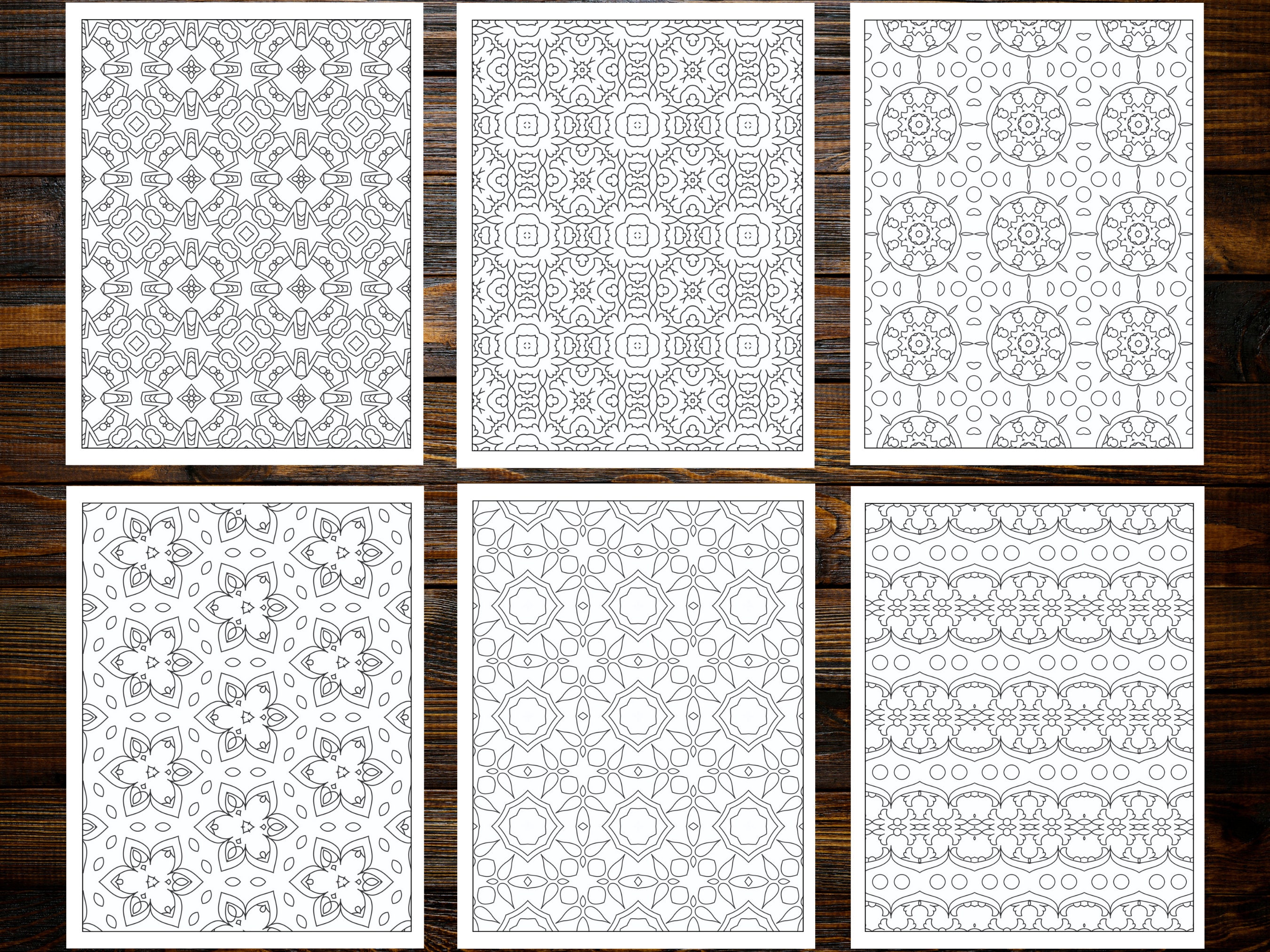 Patterns Coloring Book for Adults: Intricate Geometric Designs for ...