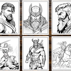 Viking Warriors Coloring Book: Explore Norse Sagas With Colors ...