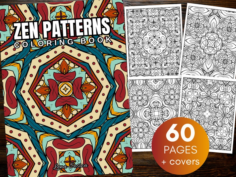 Zen Patterns Coloring Book: Discover Inner Peace Through Harmonious ...