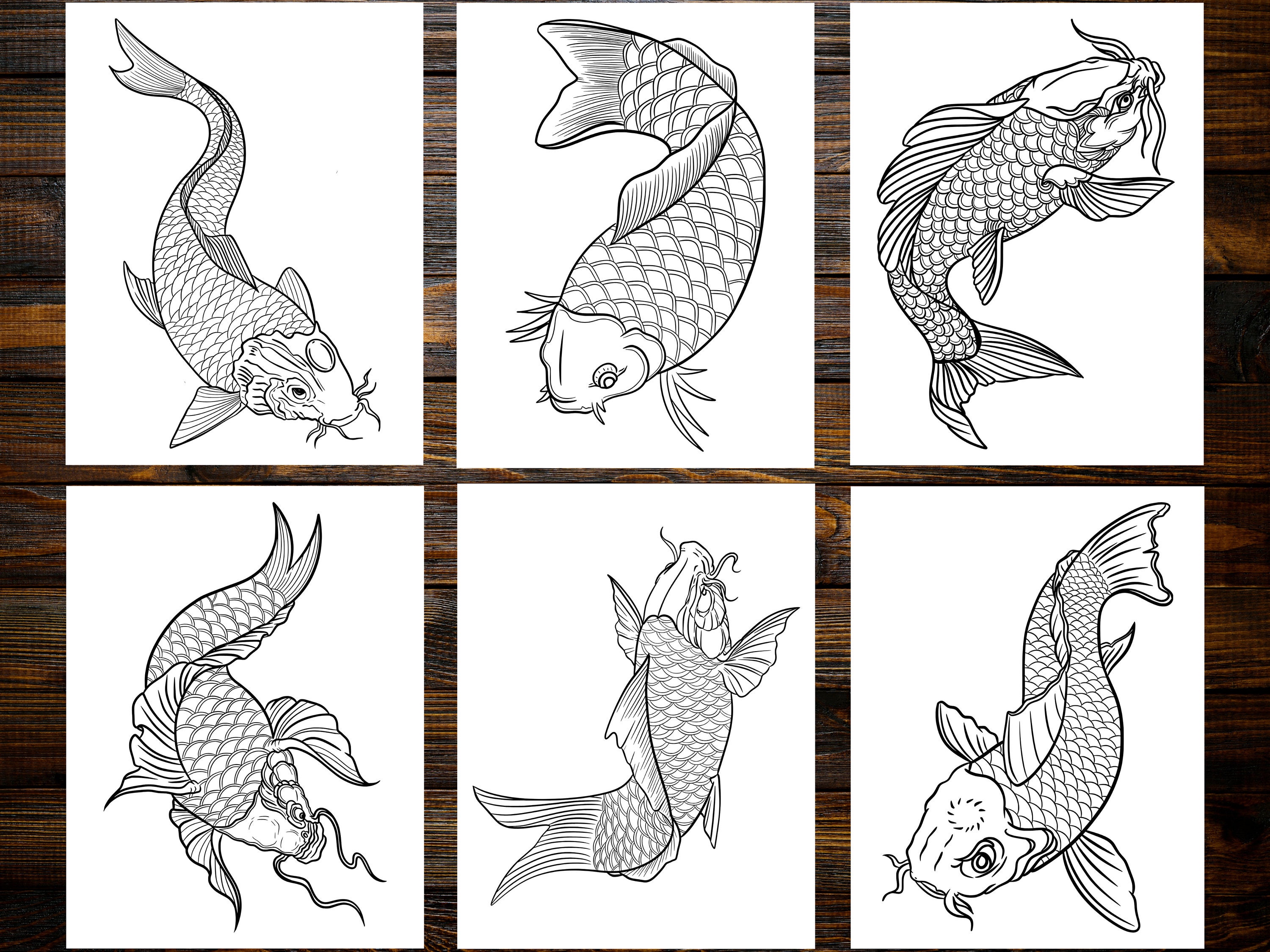 Koi Pond Coloring Book: Tranquil Waters - A Serene Journey Into the ...