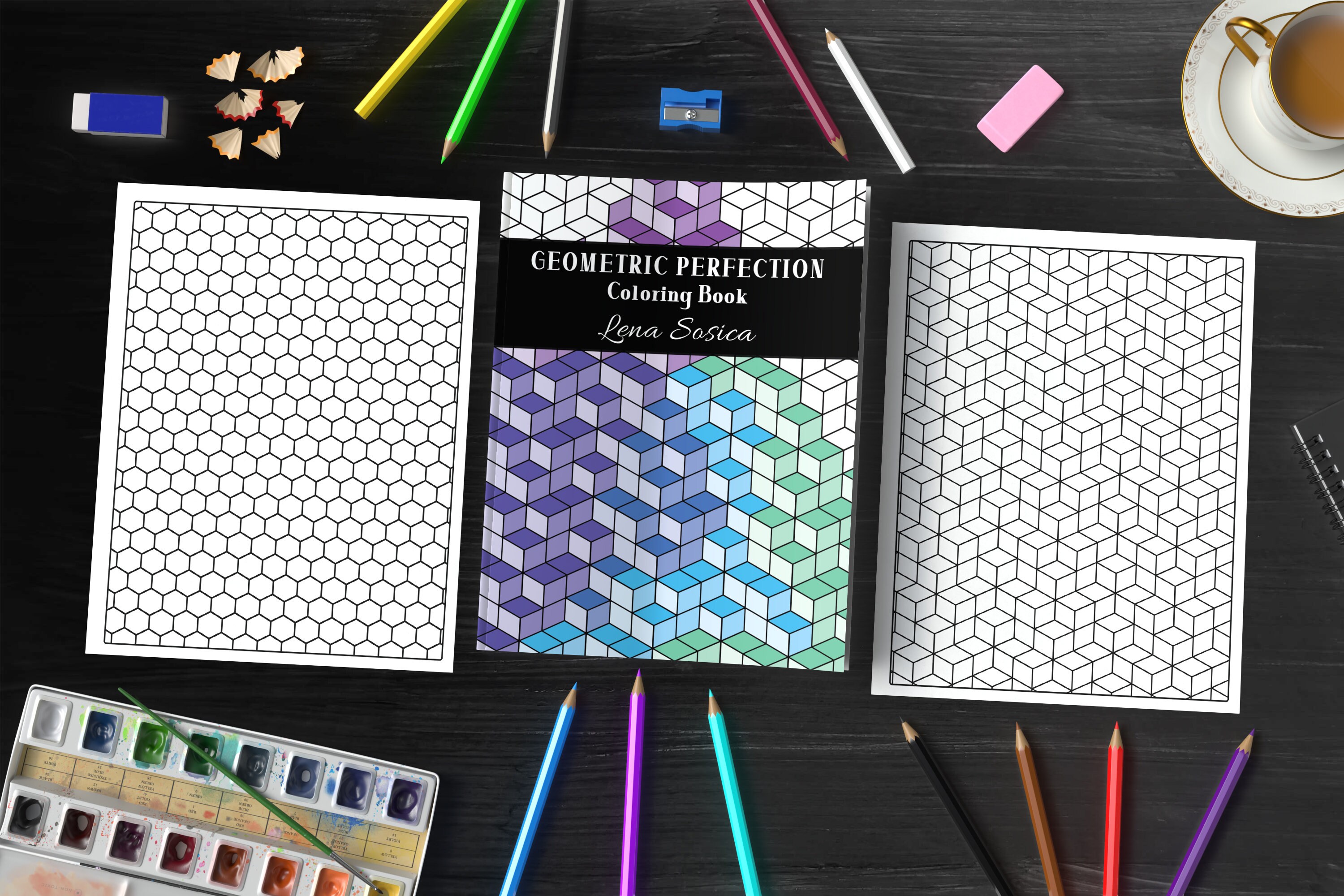 Geometric Perfection Coloring Book: Coloring the Beauty of Predictive ...