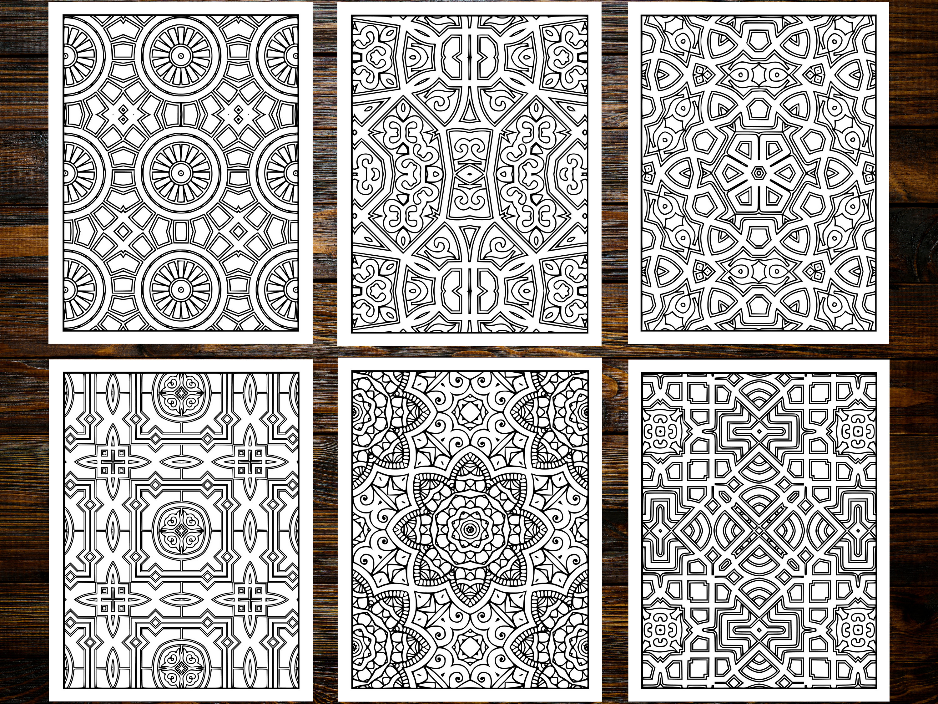 Amazing Patterns Coloring Book: Geometric Patterns for Stress Relief ...