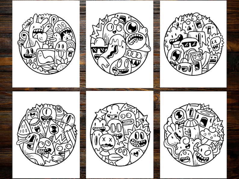 Doodle Fun Coloring Pages: Get Ready to Giggle Colorful Adventures With ...