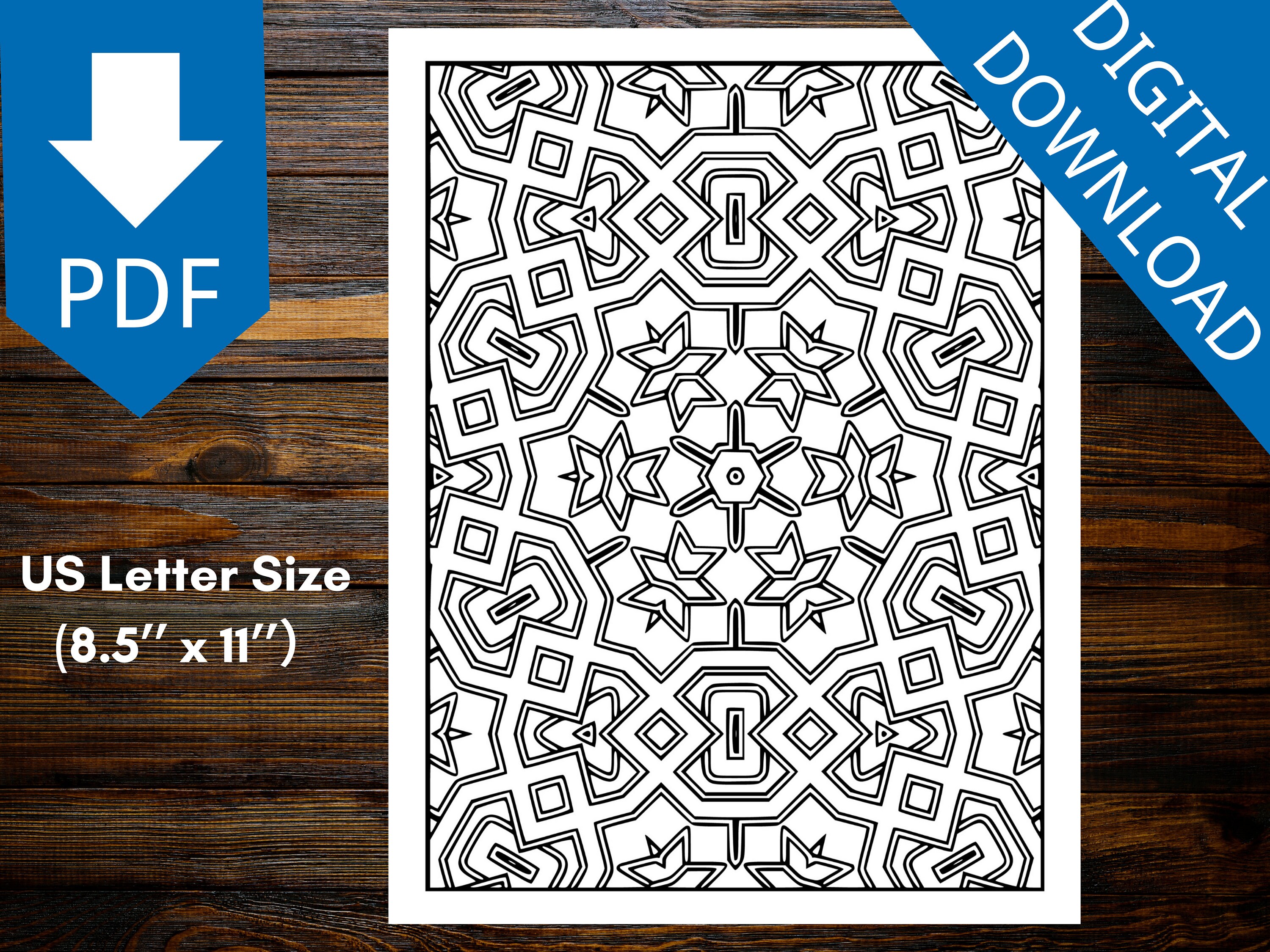 Amazing Patterns Coloring Book: Geometric Patterns for Stress Relief ...