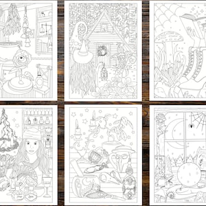 Witchcraft - Magic Spells Coloring Book: Dive Into the World of Witches ...