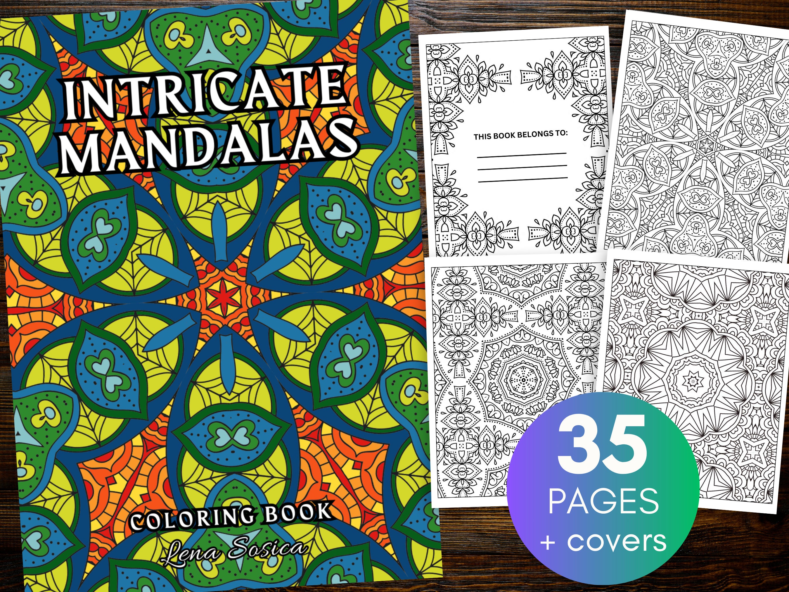 Intricate Mandalas Coloring Book: Mindful Creations for Stress Relief ...