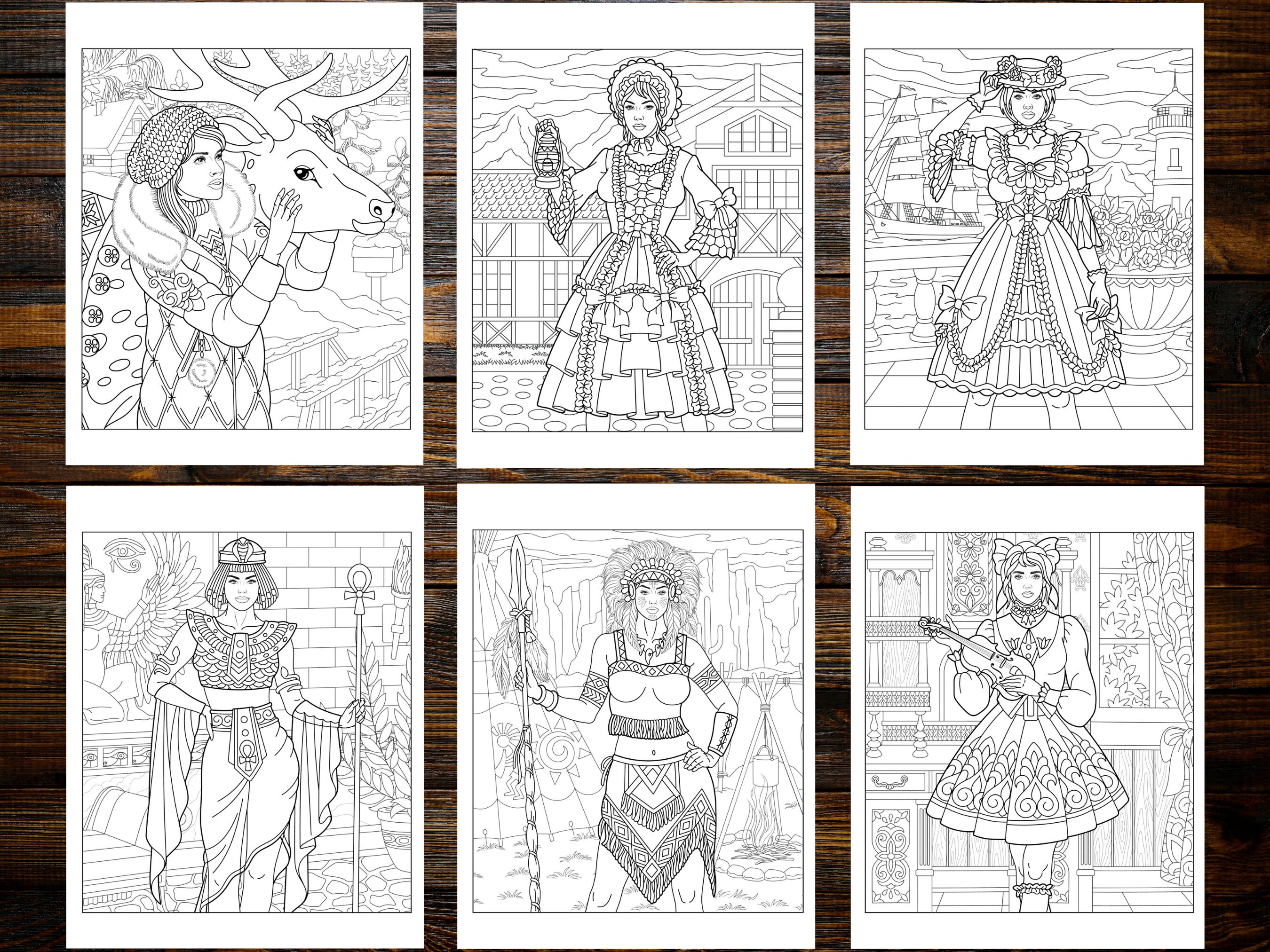 Timeless Women Coloring Book: Celebrate the Diversity of Women Across ...