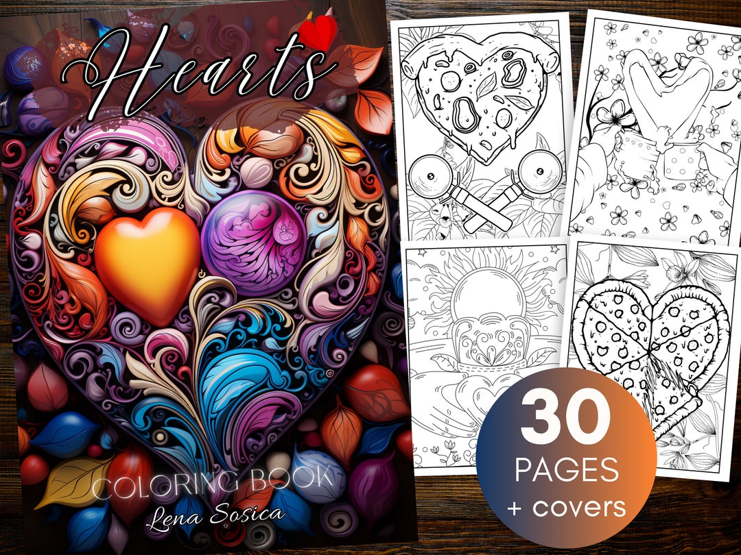 Hearts Coloring Book: Infinite Love, Infinite Colors Dive Into a ...