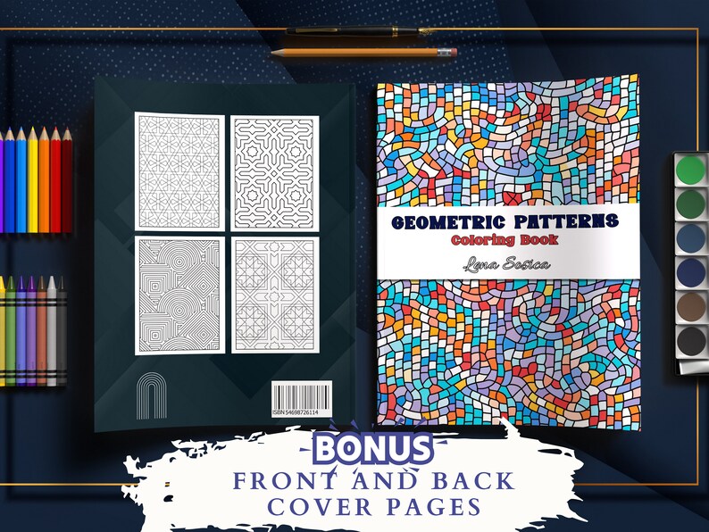 Geometric Patterns Coloring Book: Abstract Designs for Relaxation ...