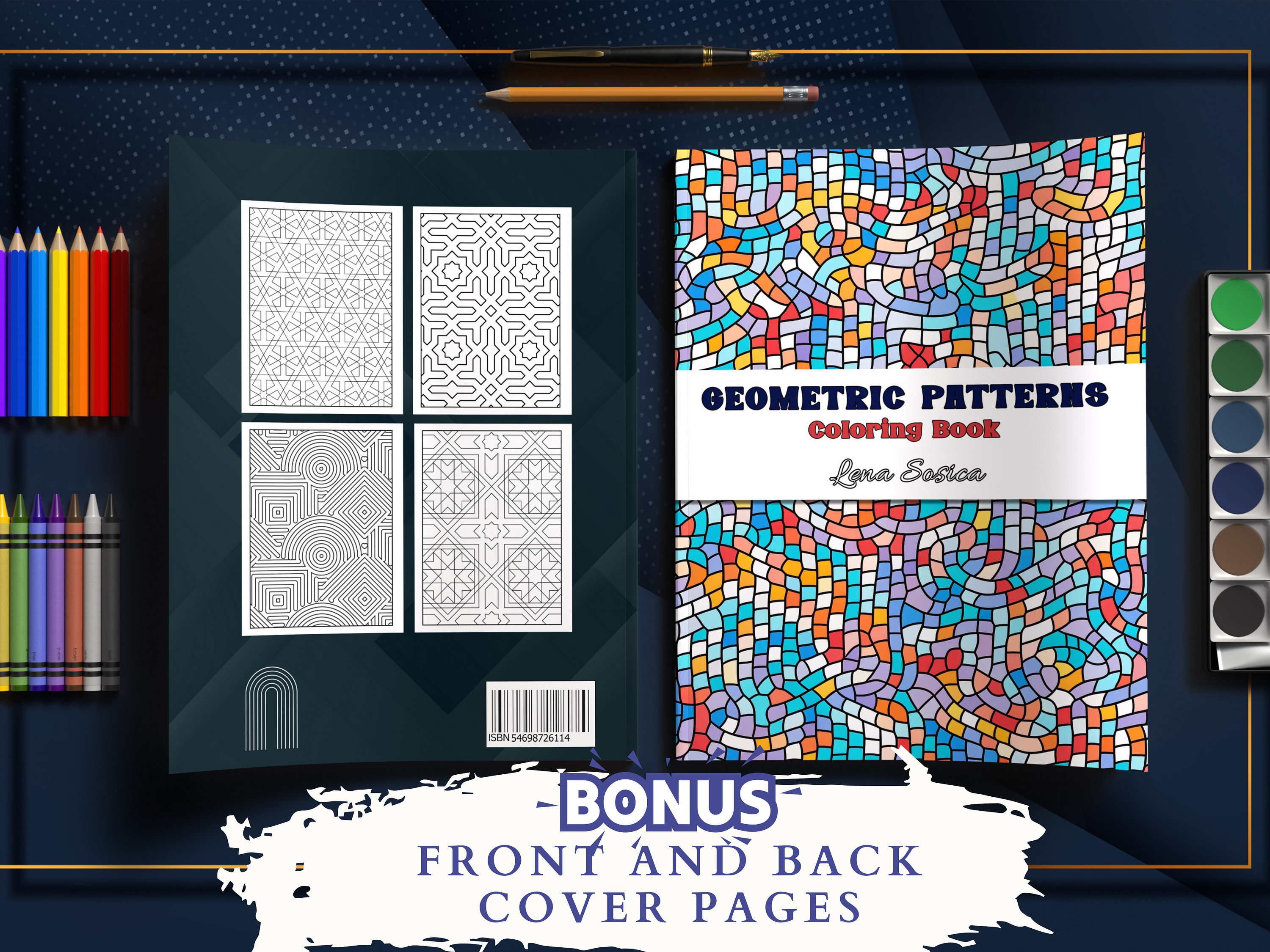 Geometric Patterns Coloring Book: Abstract Designs for Relaxation ...