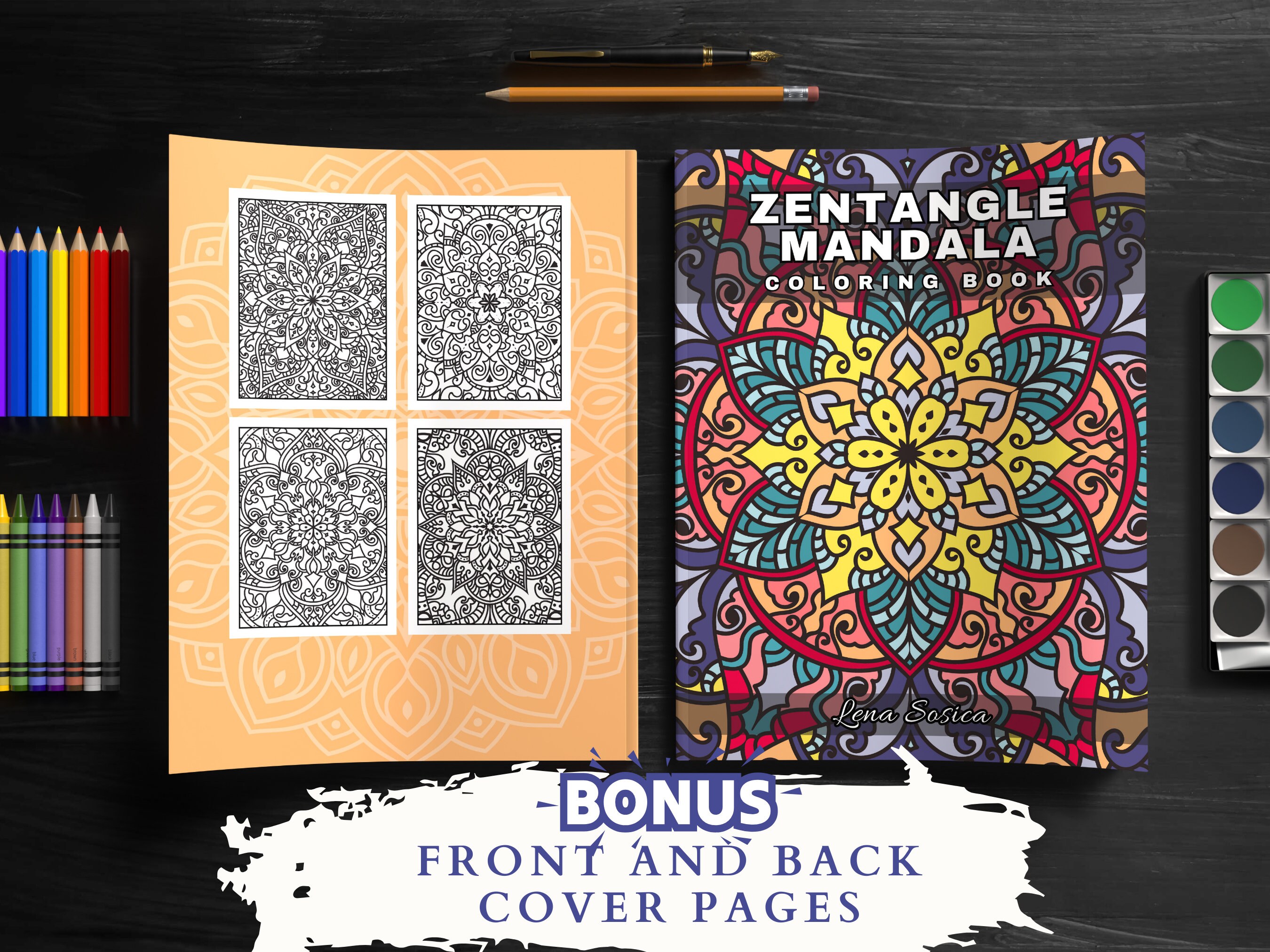 Zentangle Mandala Coloring Book: A Journey Through Intricate Designs ...