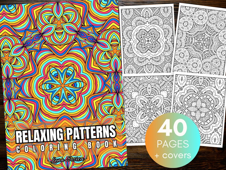 Relaxing Patterns Coloring Book: Where Artistry Meets Inner Peace ...