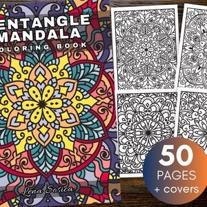 Zentangle Mandala Coloring Book: A Journey Through Intricate Designs ...