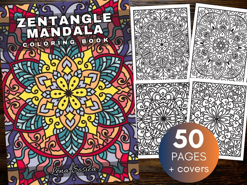 Zentangle Mandala Coloring Book: A Journey Through Intricate Designs ...