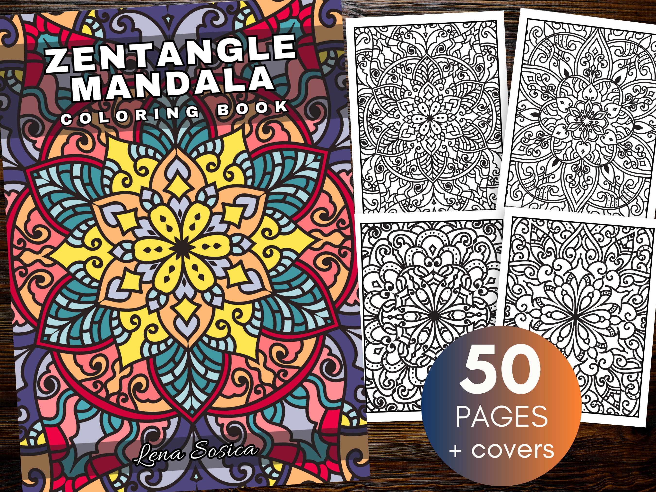 Zentangle Mandala Coloring Book: A Journey Through Intricate Designs ...