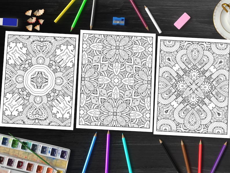 Relaxing Patterns Coloring Book: Where Artistry Meets Inner Peace ...
