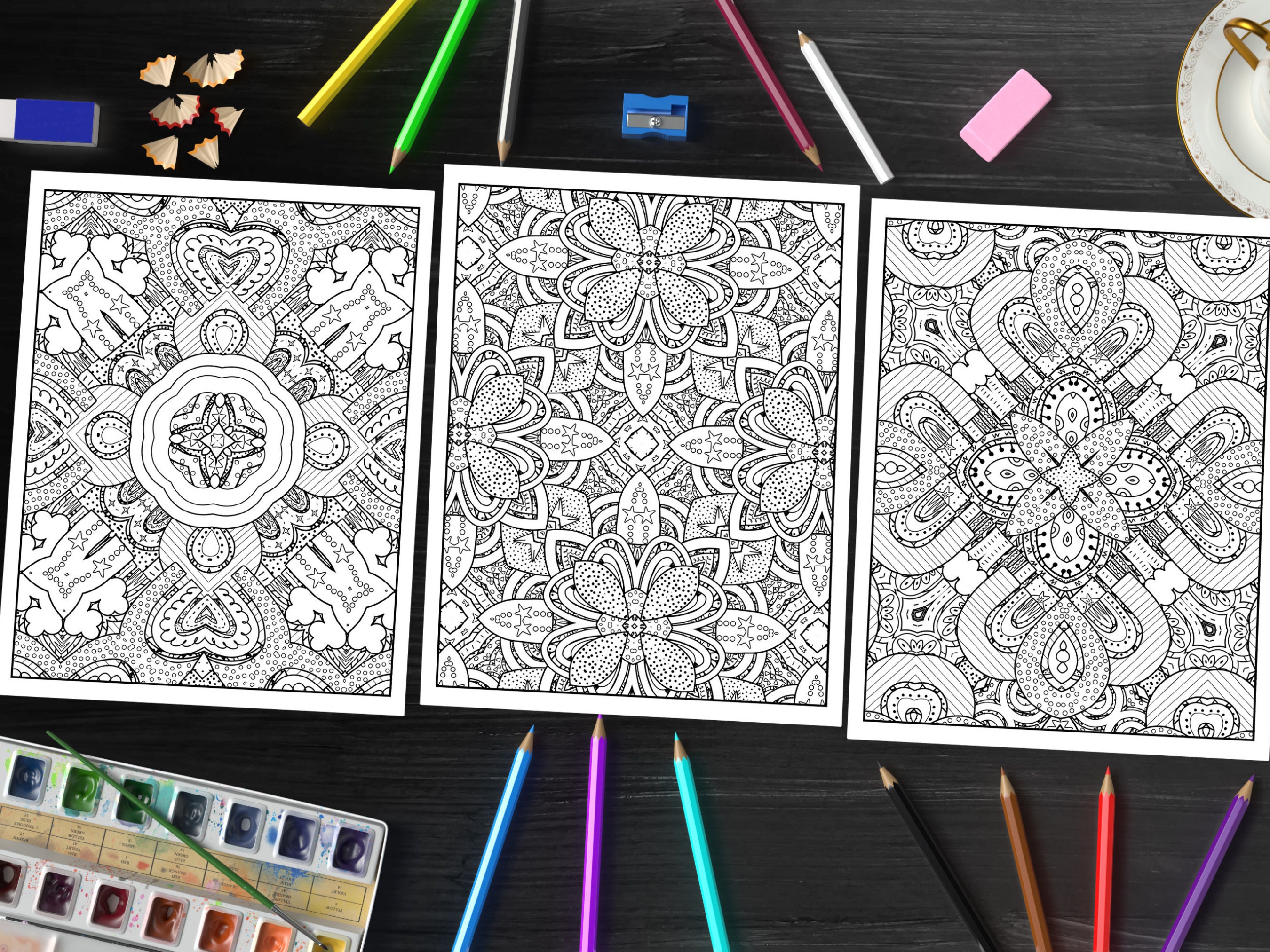 Relaxing Patterns Coloring Book: Where Artistry Meets Inner Peace ...