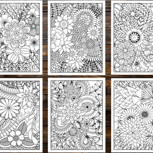 Flower Fantasy Coloring Book: World of Vibrant Blooms and Relaxation ...