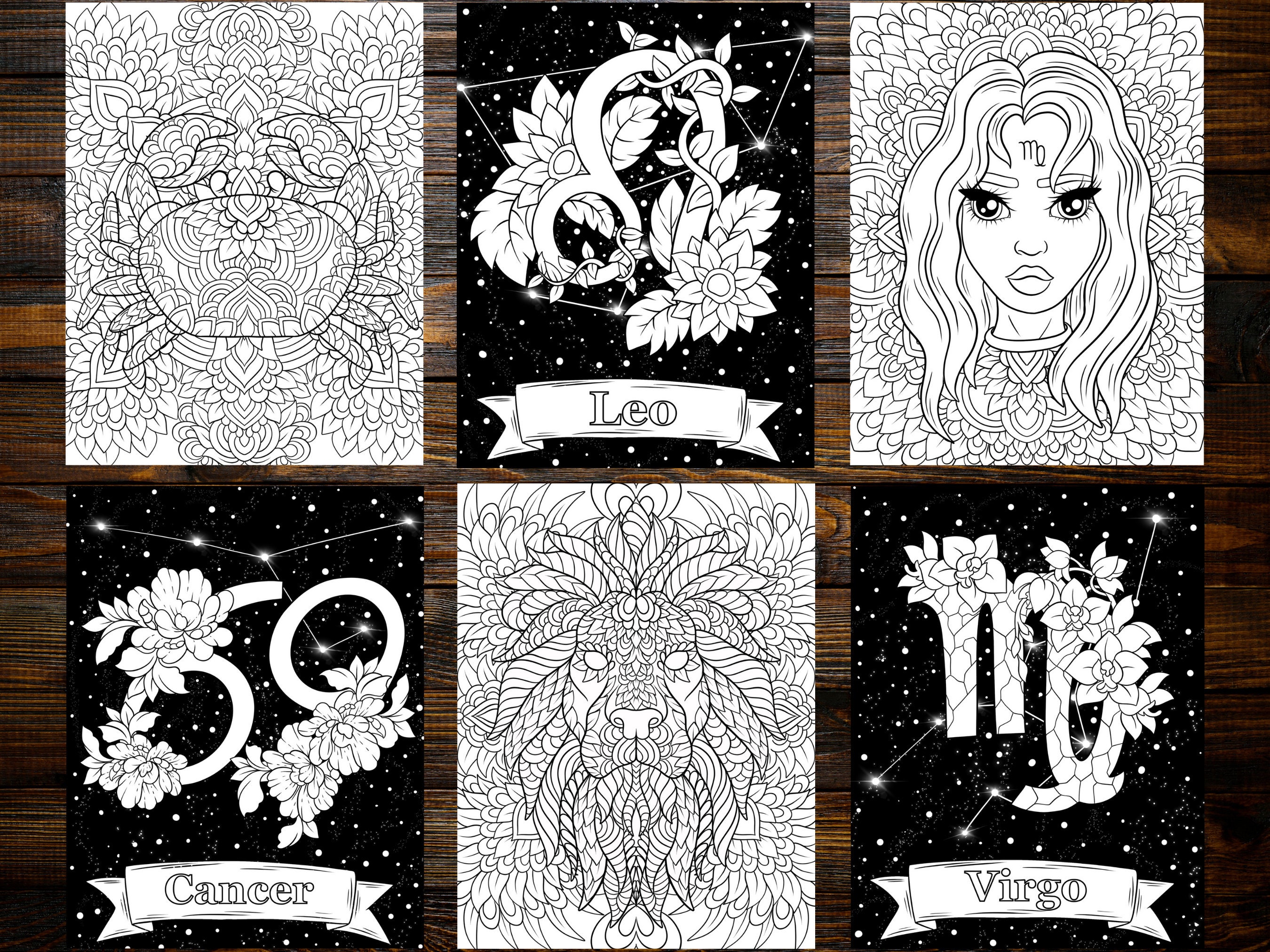 Zodiac Coloring Book: Where Colors and Astrology Unite to Awaken Your ...