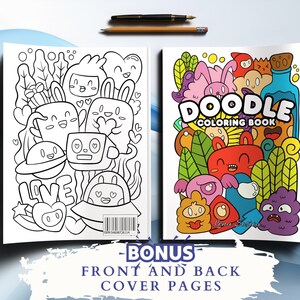 Doodle Coloring Book: Fun and Artistic Delights, Where Imaginations ...
