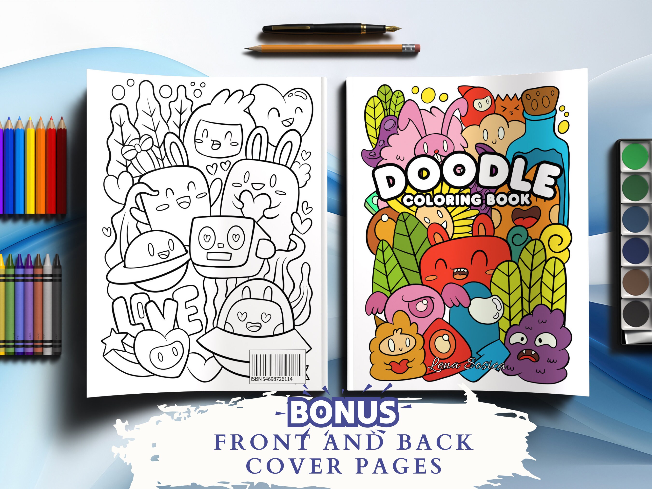 Doodle Coloring Book: Fun and Artistic Delights, Where Imaginations ...