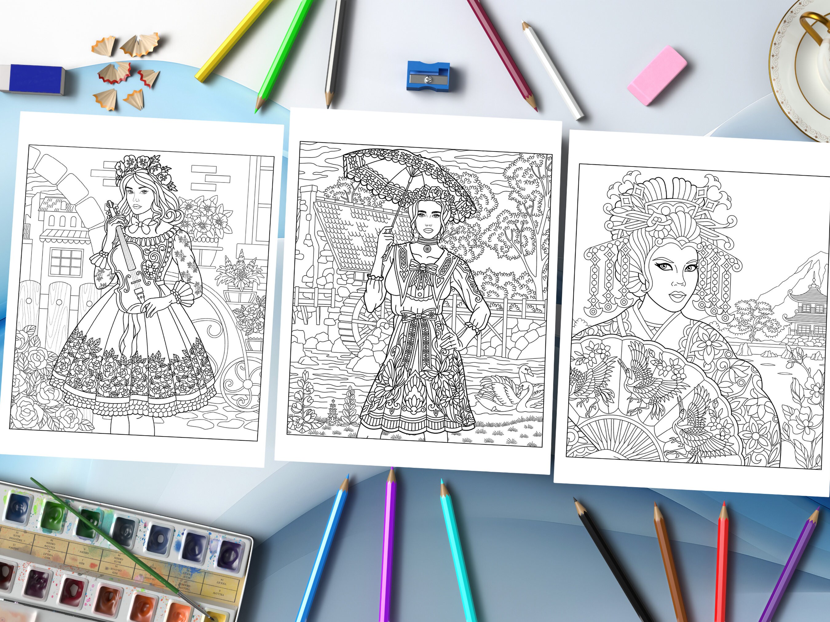 Timeless Women Coloring Book: Celebrate the Diversity of Women Across ...