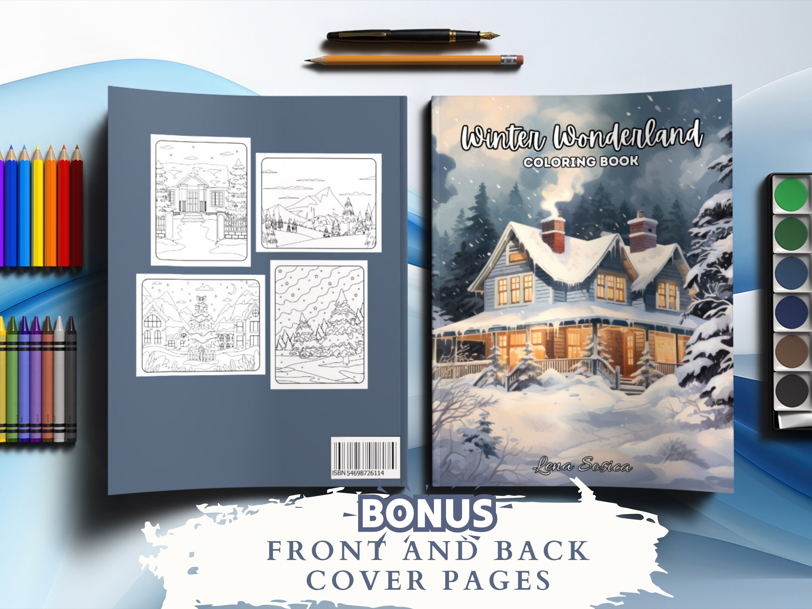 Winter Wonderland Coloring Book: A Whimsical Journey Through Snowy ...