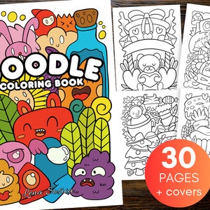 Doodle Coloring Book: Fun and Artistic Delights, Where Imaginations ...