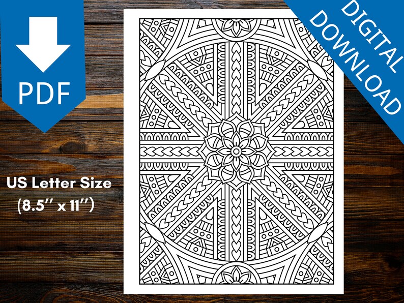 Geometric Patterns Coloring Book: Abstract Designs for Relaxation ...