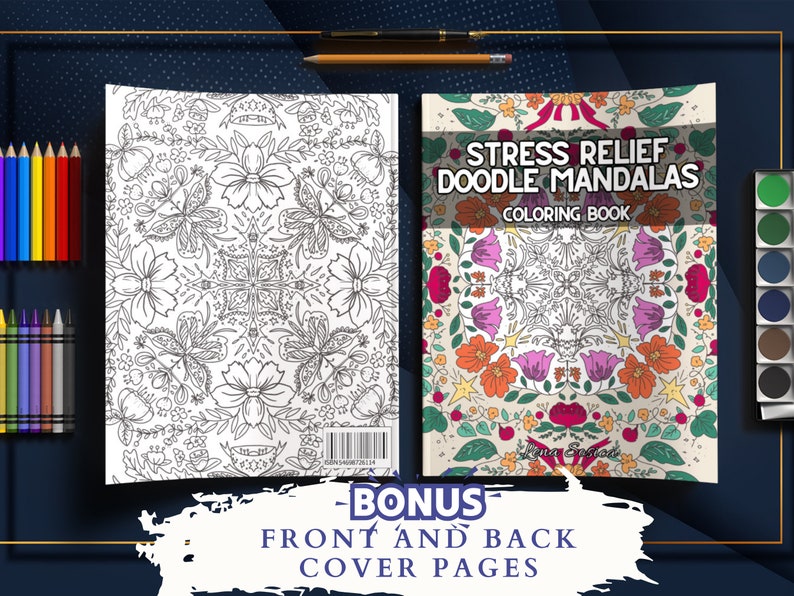 Stress Relief Doodle Mandalas Coloring Book: Find Relief From the ...