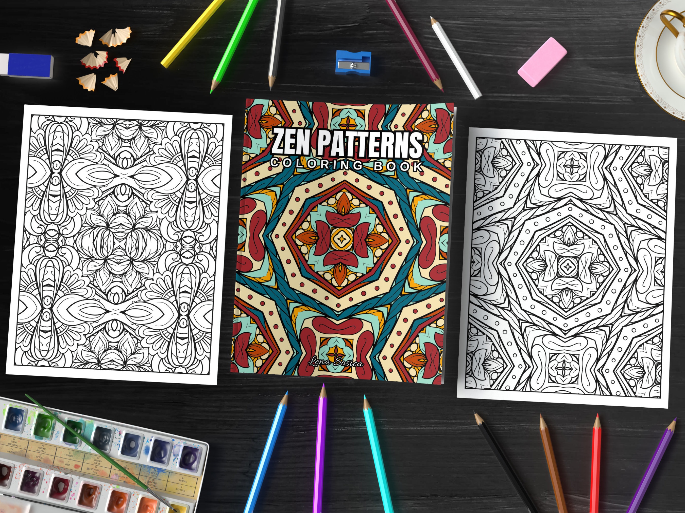 Zen Patterns Coloring Book: Discover Inner Peace Through Harmonious ...