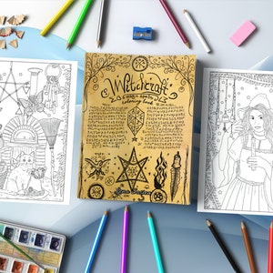 Witchcraft - Magic Spells Coloring Book: Dive Into the World of Witches ...