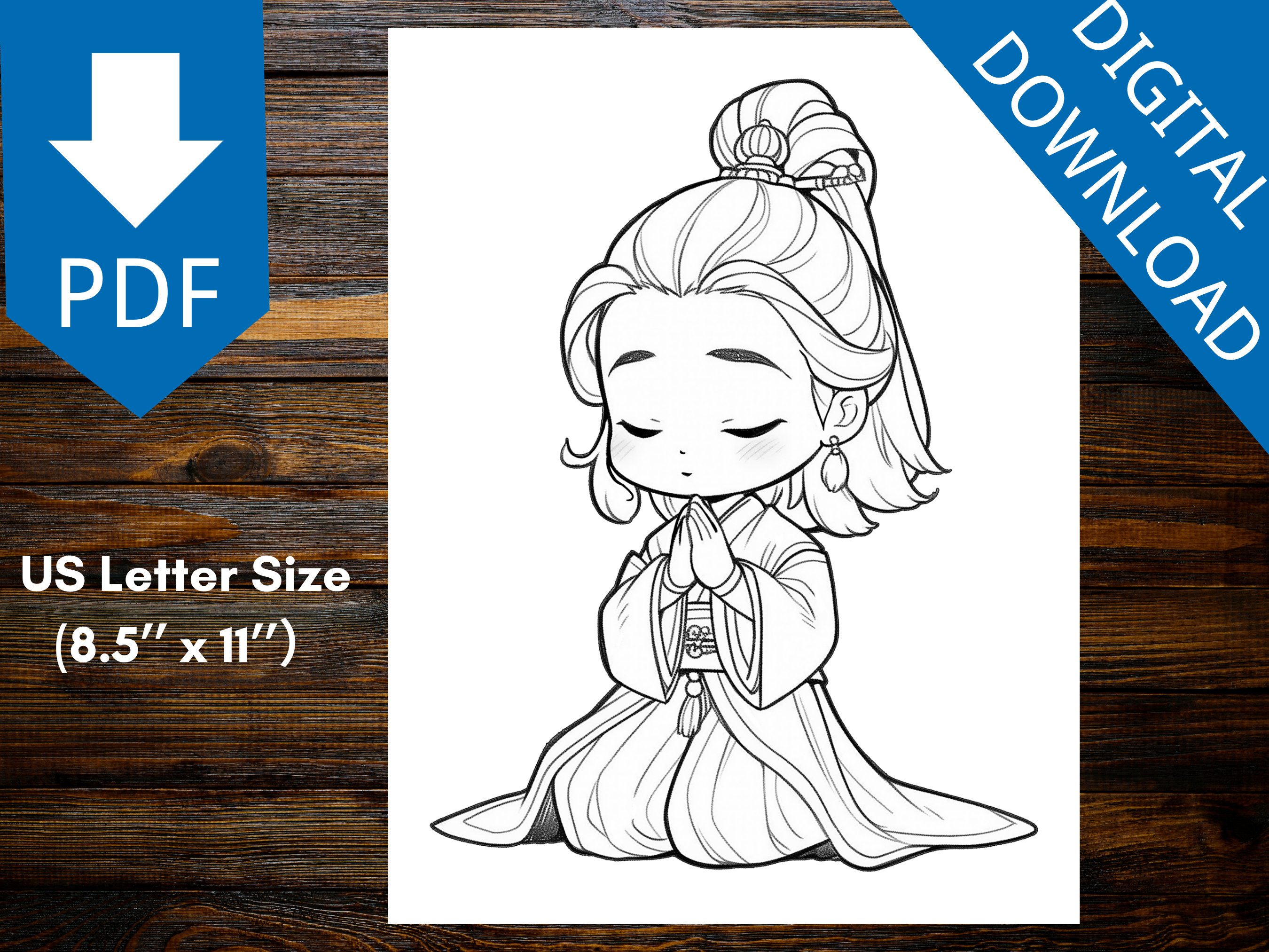 Chibi Warrior Girls Coloring Book: Enter a World of Tiny, Courageous ...