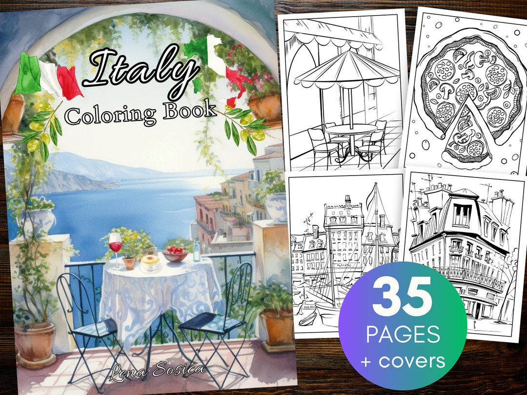 Italy Coloring Book: Color Your Way Through the Breathtaking Beauty of ...