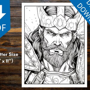 Viking Warriors Coloring Book: Explore Norse Sagas With Colors ...