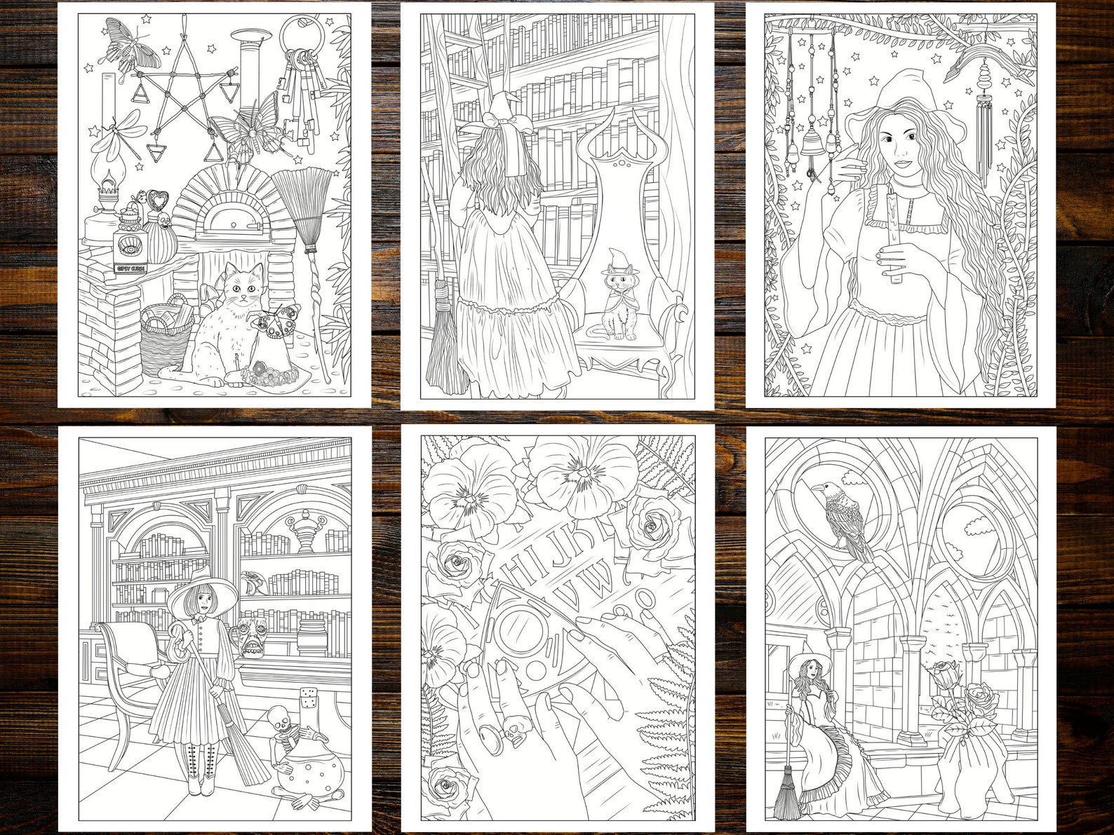 Witchcraft - Magic Spells Coloring Book: Dive Into the World of Witches ...