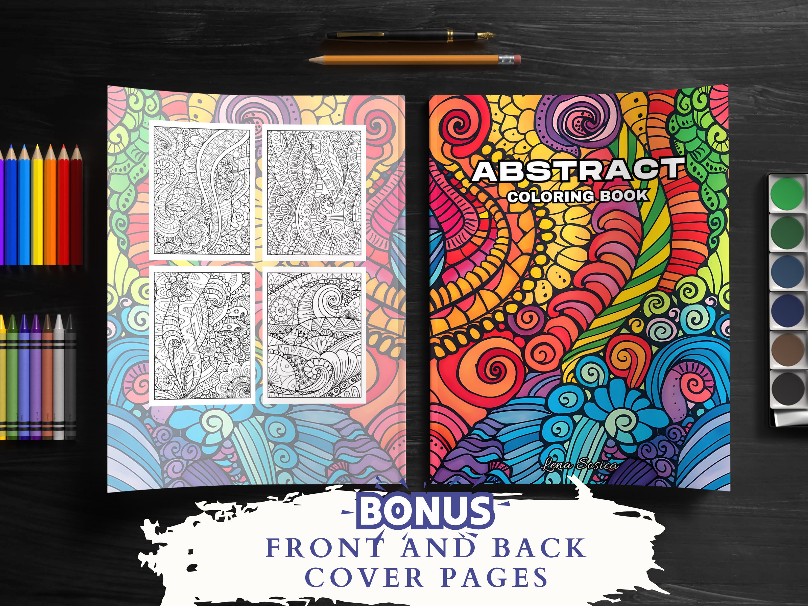 Abstract Coloring Book: Unleash Your Inner Artist With Mesmerizing ...