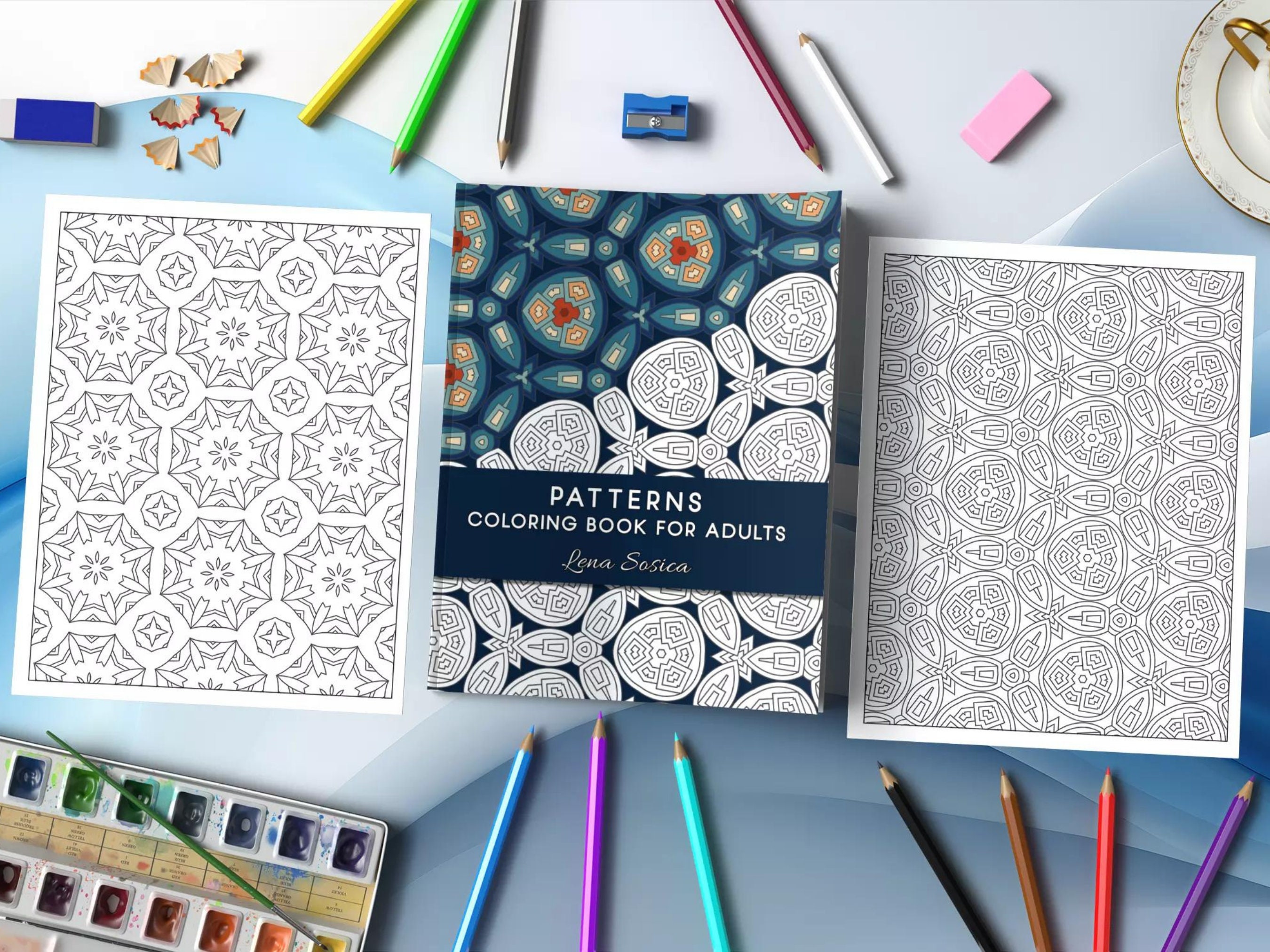 Patterns Coloring Book for Adults: Intricate Geometric Designs for ...