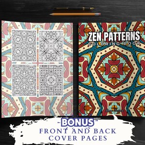 Zen Patterns Coloring Book: Discover Inner Peace Through Harmonious ...