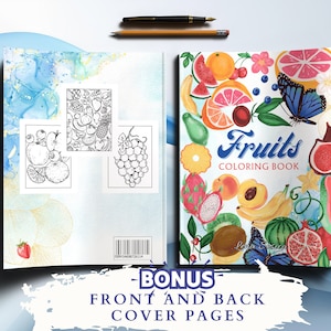 Fruits Coloring Book: A Juicy Coloring Adventure (printable Pages) - Etsy