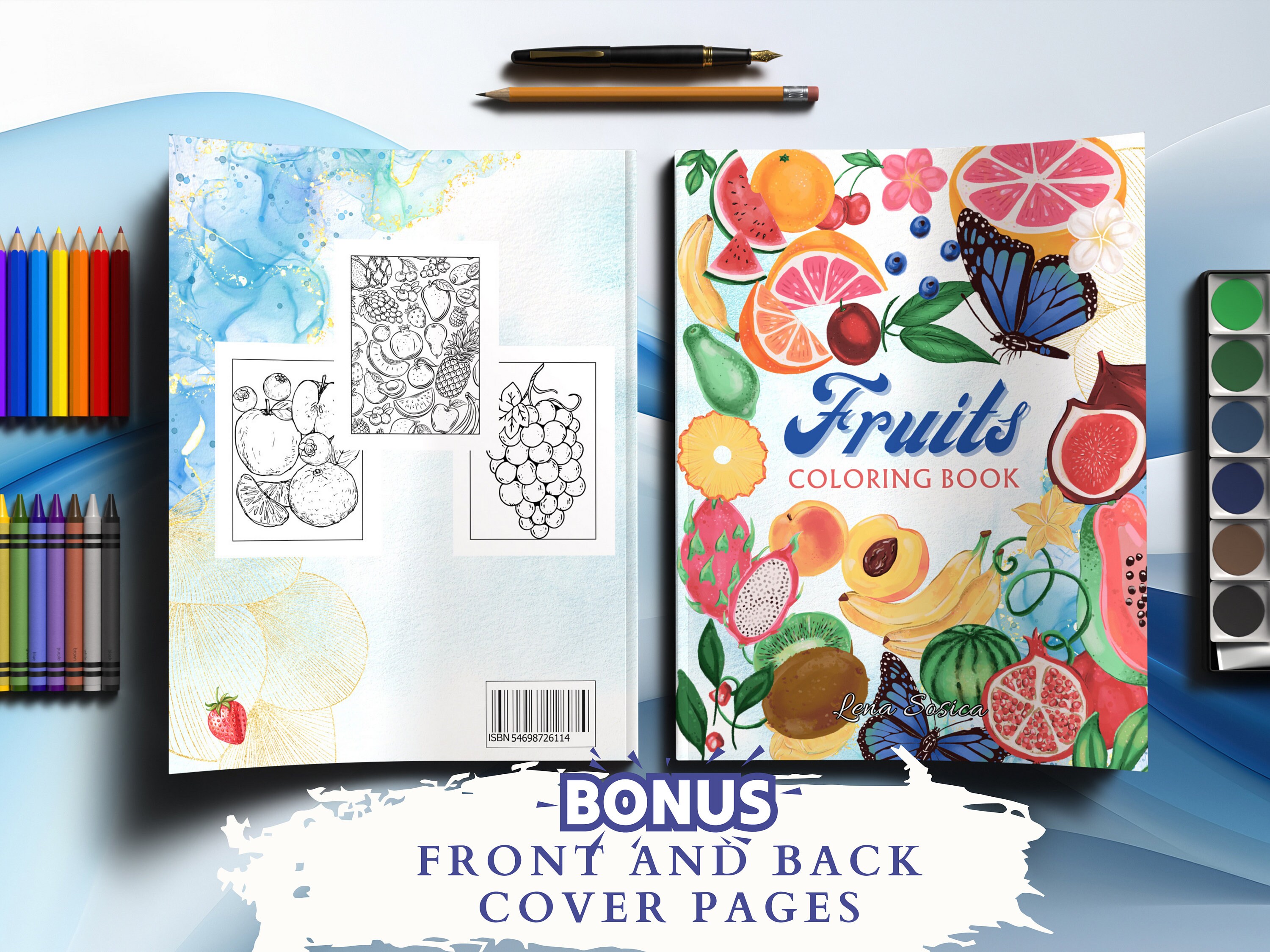 Fruits Coloring Book: A Juicy Coloring Adventure (printable Pages) - Etsy