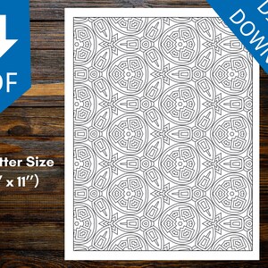 Patterns Coloring Book for Adults: Intricate Geometric Designs for ...