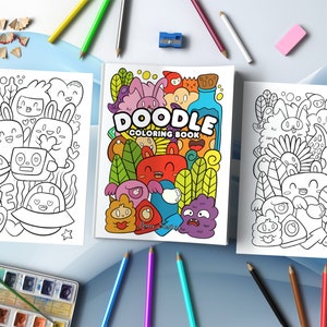 Doodle Coloring Book: Fun and Artistic Delights, Where Imaginations ...