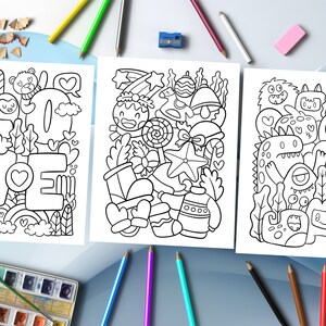 Doodle Coloring Book: Fun and Artistic Delights, Where Imaginations ...