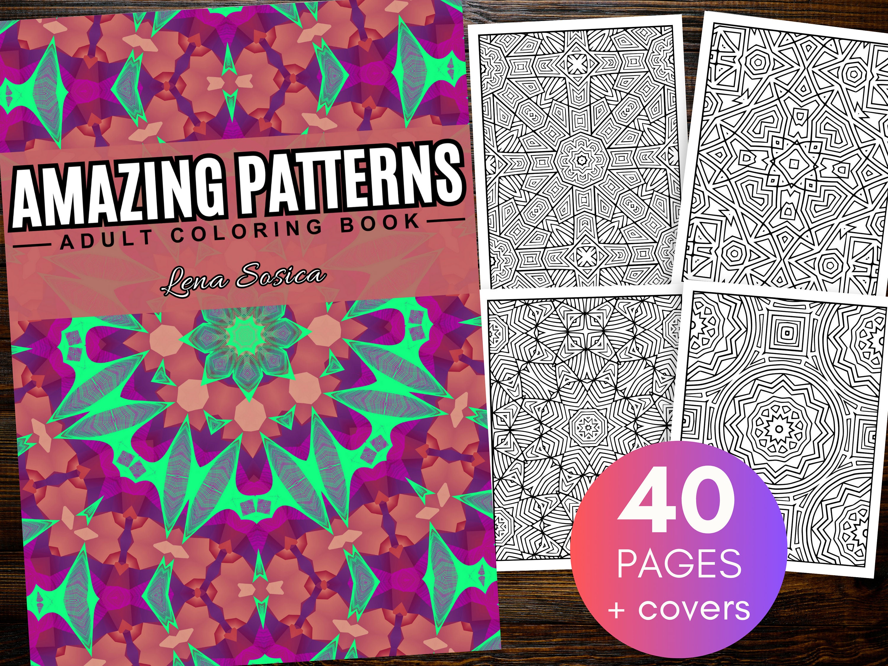 Amazing Patterns Coloring Book: Geometric Patterns for Stress Relief ...