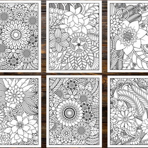 Flower Fantasy Coloring Book: World of Vibrant Blooms and Relaxation ...